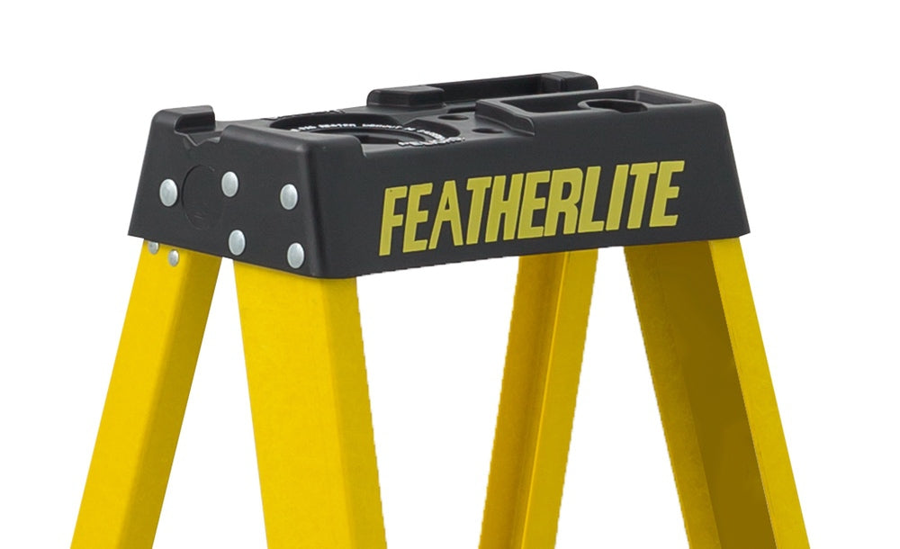 Featherlite 12ft Extra-Heavy Duty Fiberglass Step Ladder – Great Lakes ...