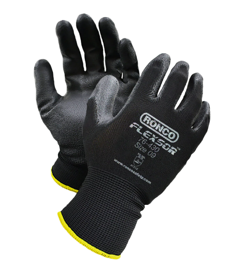 Ronco Flexsor™ 76-430 Nitrile Palm Coated Polyester Gloves – Great ...