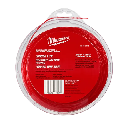 Milwaukee .095X250FT String Trimmer Line – Great Lakes Supply