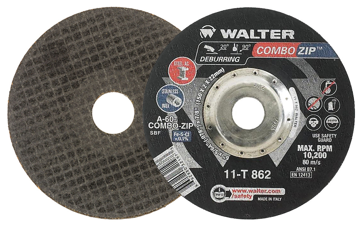 Walter Combo Zip™ Cutting Wheel, 6" x 5/64" – Great Lakes Supply