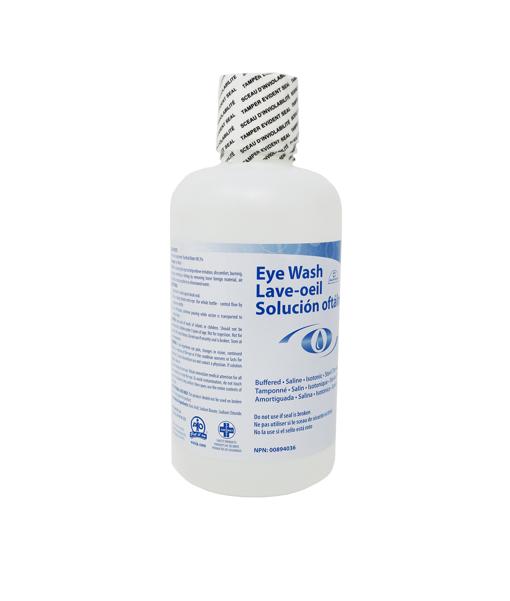 WASIP Eye Wash Solution Bottle, 1 Litre – Great Lakes Supply