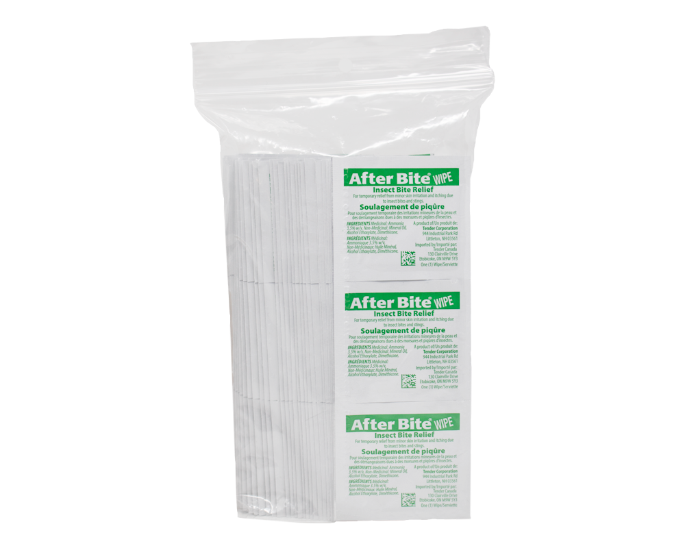 After Bite® Insect Bite Relief Wipes 100 Pack – Great Lakes Supply